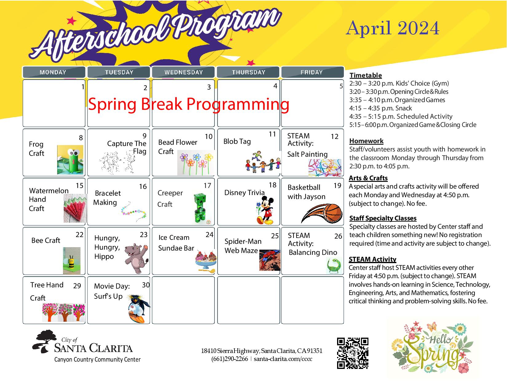 Calendars - Canyon Country Community Center