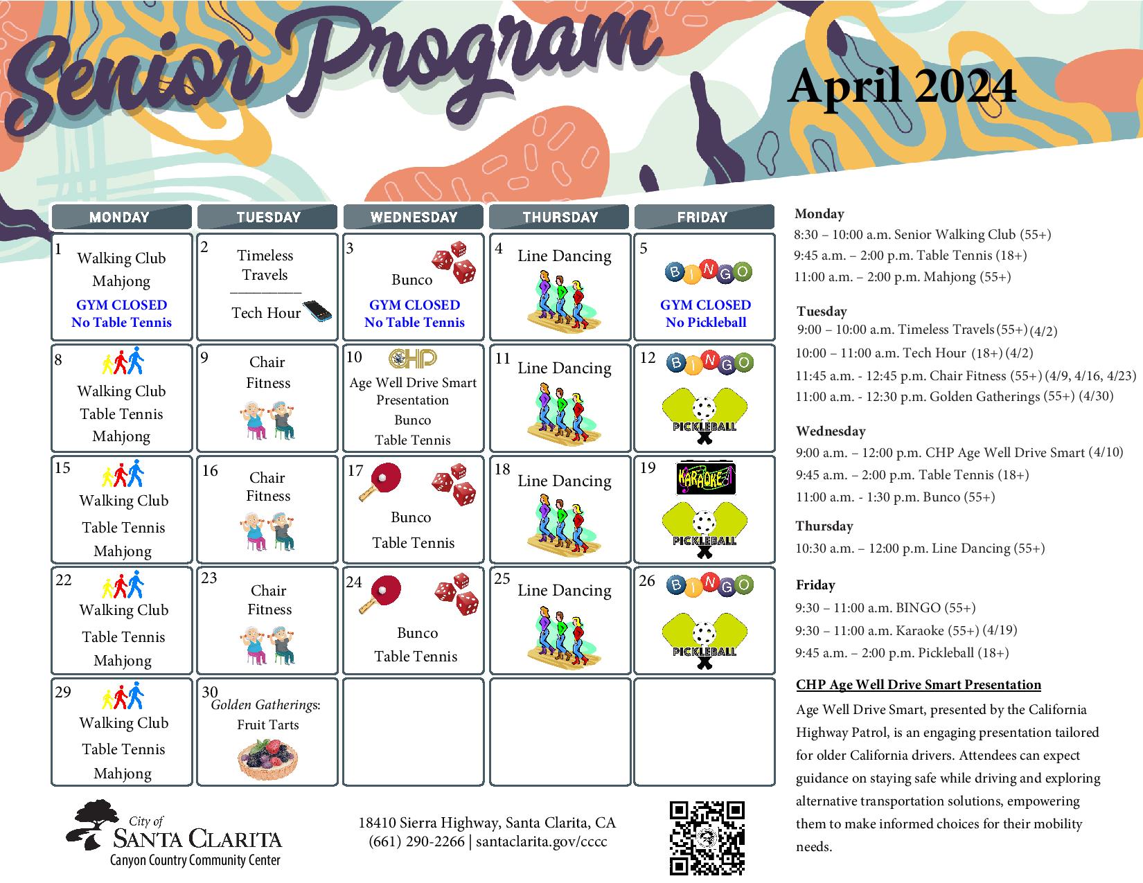 Calendars - Canyon Country Community Center