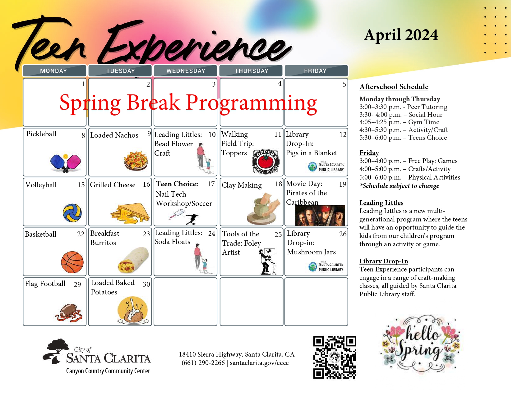 Calendars - Canyon Country Community Center